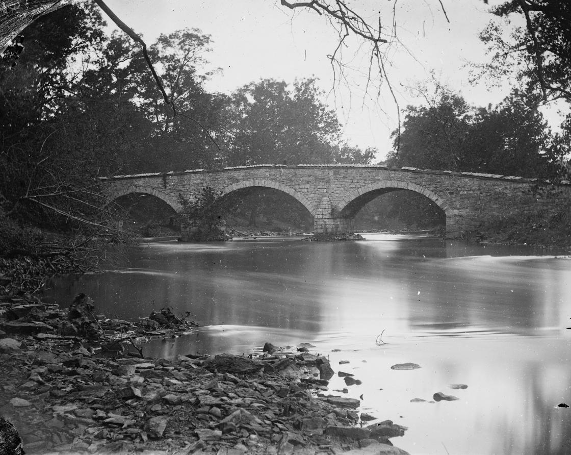 Gardner, Alexander. "1862 View of Burnside's Bridge." Civil War Trust ...