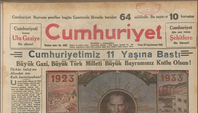 10th anniversary of Turkish Republic