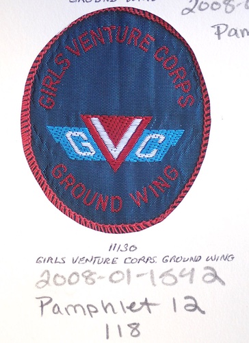 An example of a Formation badge for the Girls Venture Corps Ground Wing ...