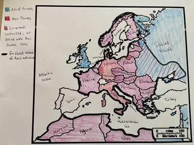 On your map, draw a line *roughly* around the furthest extent of the ...