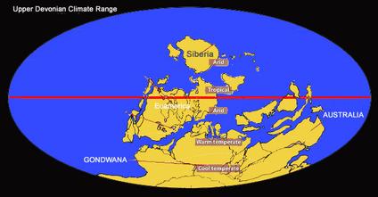In the Silurian and Devonian periods the three northern super-continent ...