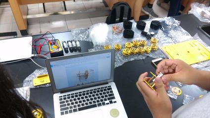 Image: Components laid out on the table