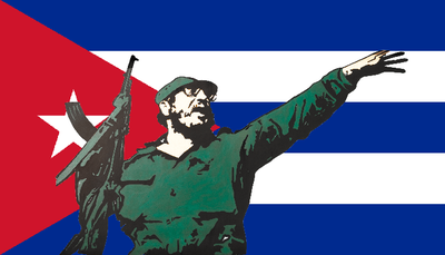 Fidel Castro, Cuban flag