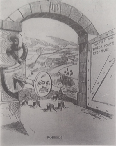 Political cartoon published in New Your Times, August 11, 1909 ...