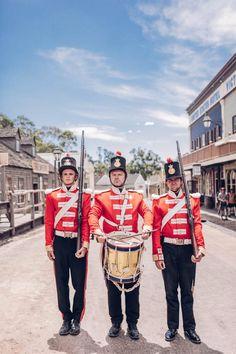 The Redcoats move in to help the troopers keep the peace.