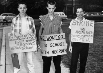 The white kids at Central High School in Little Rock, Arkansas were ...