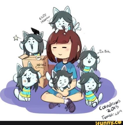 201X A young human came to the tem Shop and gave temmie money for ...