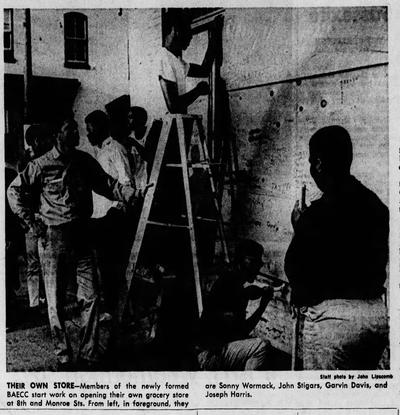 Young adults working on opening a Black-Owned grocery store at the ...