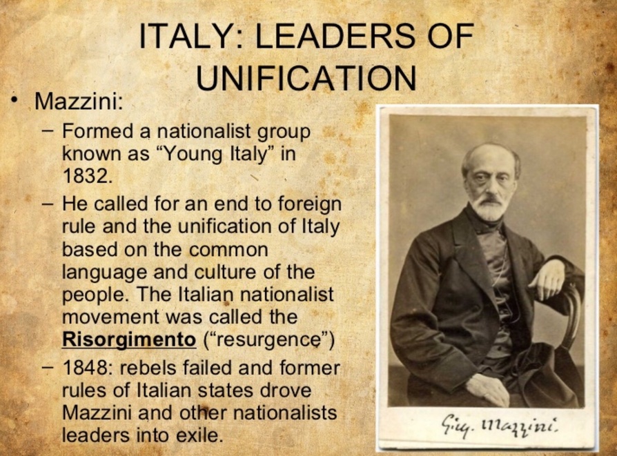 IN 1831 a new political movement was created or founded for the young ...