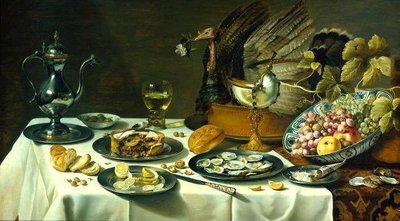 People had very special meals at weddings, such as peacock