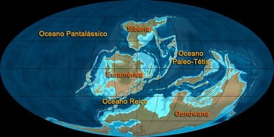 Euramérica y Siberia se unieron y formaron lo denominado Laurasia ...