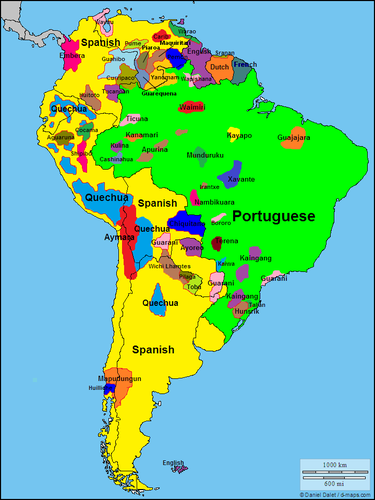 Quechua Language Map