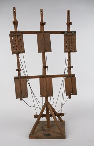 Optisk telegraf modell - Bergen Sjøfartsmuseum/Digitalt Museum