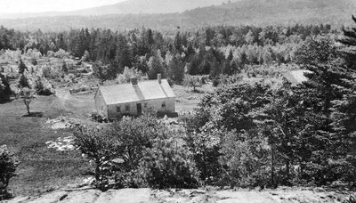Looking down on the homestead from Dog Mountain.