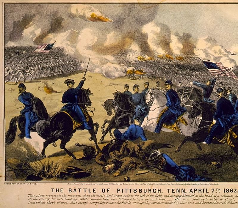 Image depicting the heroism and victory of the Union Army during the ...