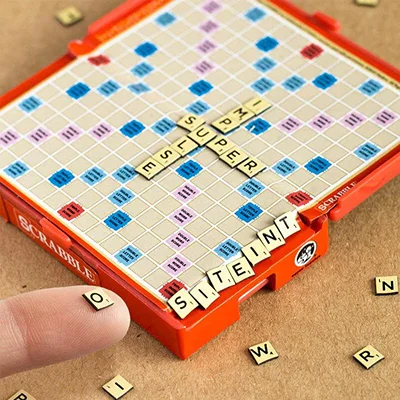 Scrabble trains the brain and logic into making several word ...