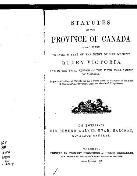 The gradual enfranchisement act was created in 1869, The act ...