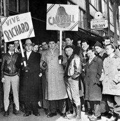 Development of community; Richard Riot in Montreal 1955.