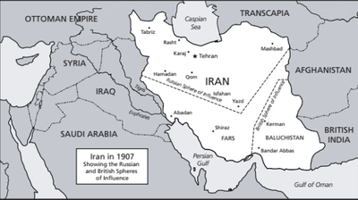 Great Britain and Russia take control of Iran and divided Iran leaving ...