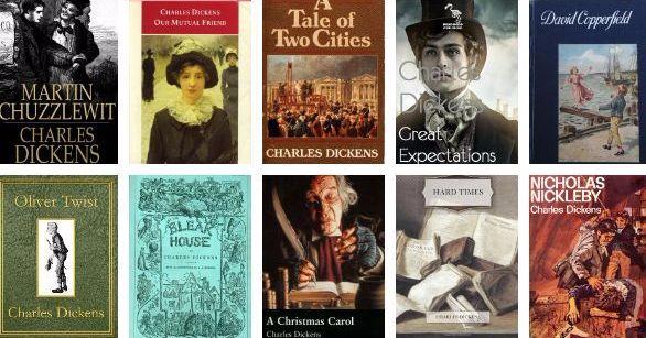 Famous collection of books written by Charles Dickens