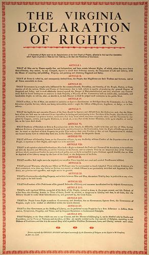 June 12, 1776 -- Virginia Declaration of Rights
