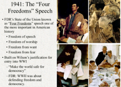 1941 (January) - Four Freedoms Speech