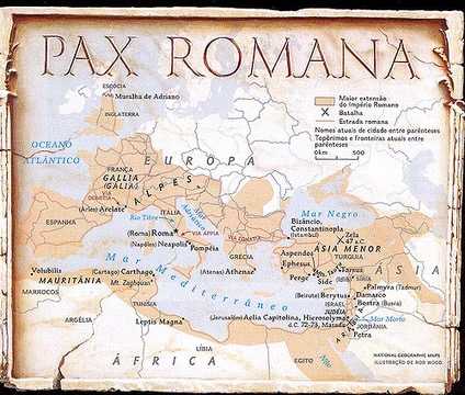 Pax Romana or "Roman Peace" 27 BCE-180 CE