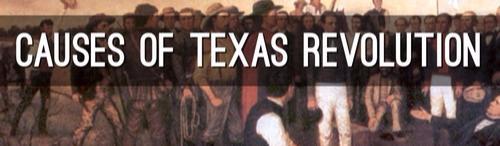 Causes of Texas Revolution