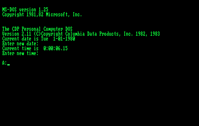 MS-DOS 1982
