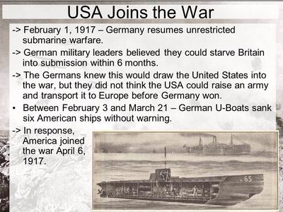 Unrestricted Submarine Warfare Ww1