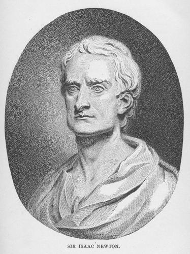 A portrayal of a young Isaac Newton.