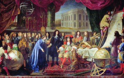 Jean-Baptiste Colbert e Louis XIV na Academia Real da Ciência, por ...