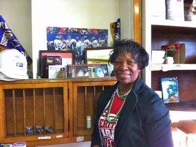 Courtney Speed in her store. (2011)