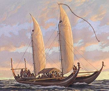 This is what the ancient Polynesian ships looked like.