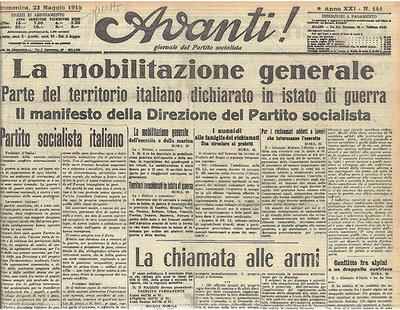 Mussolini begins work as editor for the Socialist Party newspaper ...