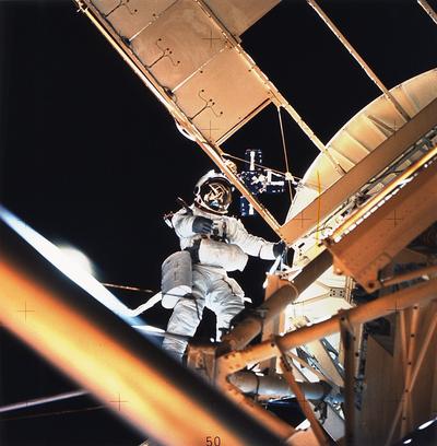 First human-crewed space station launched