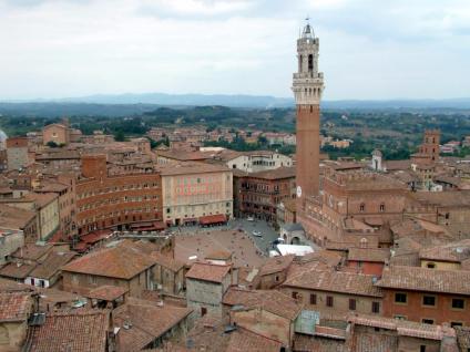 Siena - Piazza del Campo, protivnik Firenze - gibelini i gvelfi ...