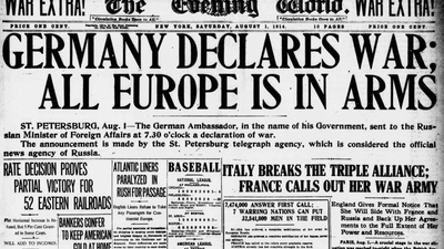 France mobilizes for war July 31- August 1, 1914