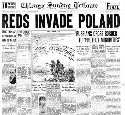 September 17, 1939 - Soviets invade Poland.