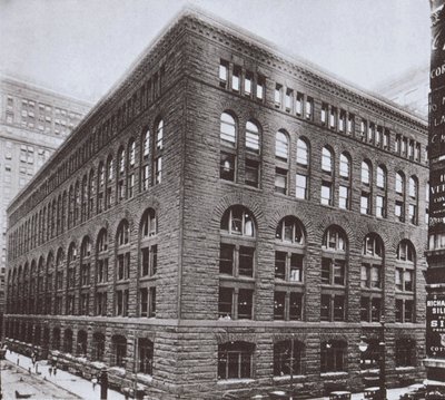 Richardson, Henry Hobson. Chicago: Marshall Field Store: general view ...