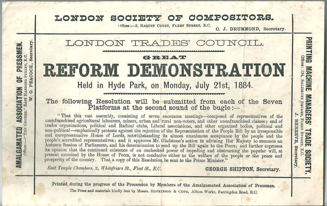 The Third Reform Bill 1884