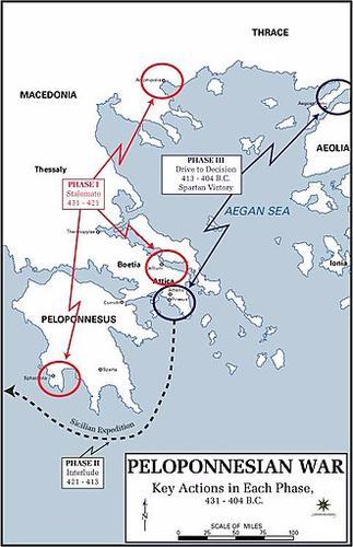 This is a map of the battle Sparta and Attica had.