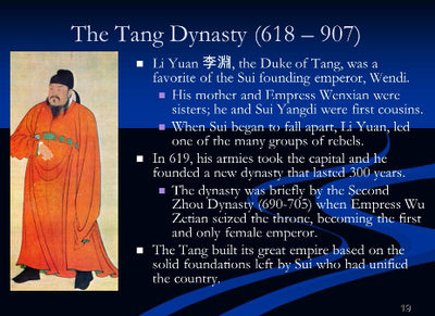 The Tang and Song Dynasties