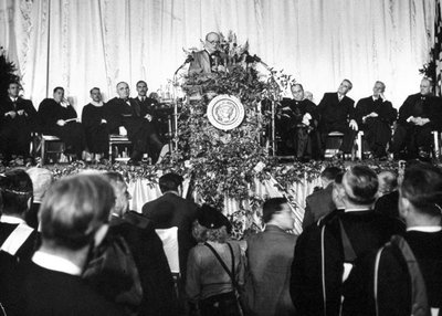 Winston Churchill delivered a speech about the communist threat saying ...