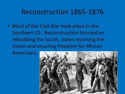 The Reconstruction.