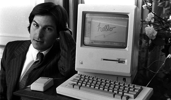 Steve Jobs and the first Apple computer