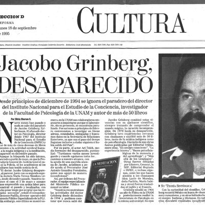 Desaparición de Jacobo Grinberg