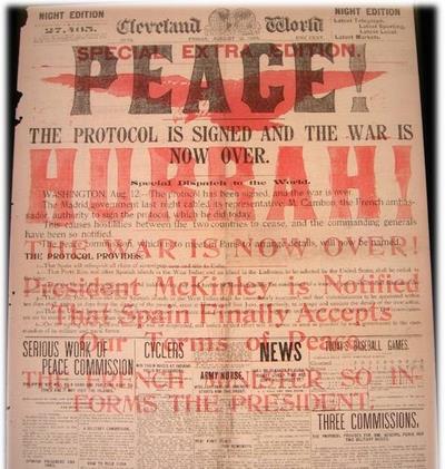 August 12, 1898: The United States and Spain sign the Protocol of Peace ...