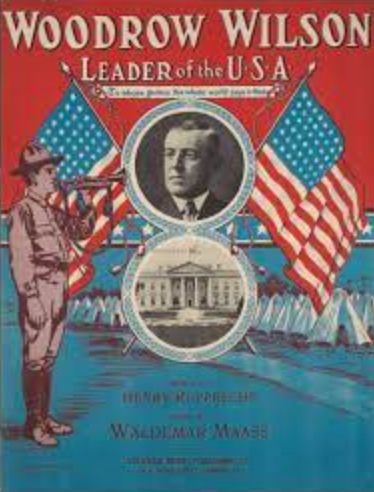 In 1912 Woodrow Wilson was elected president of the United States. In ...