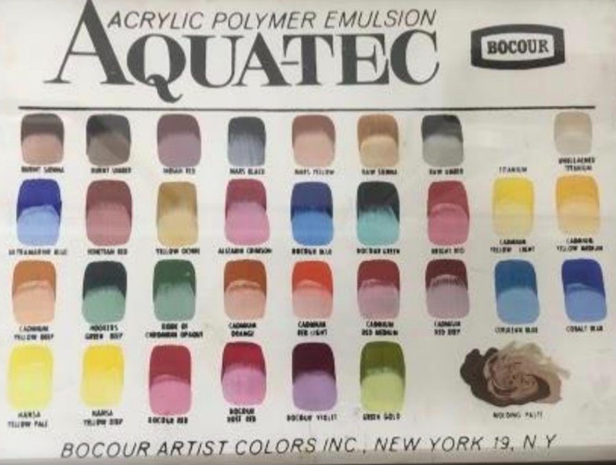 Sam Golden y Leonard Bocour desarrolla una pintura acrílica de cuerpo ...
